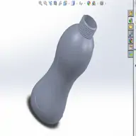 Design Water Bottle in SolidWorks