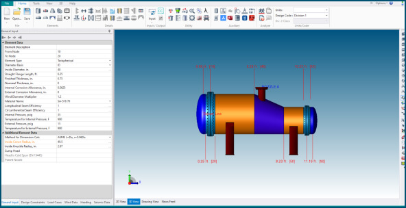 Pressure Vessel Design & Engineering using PV Elite