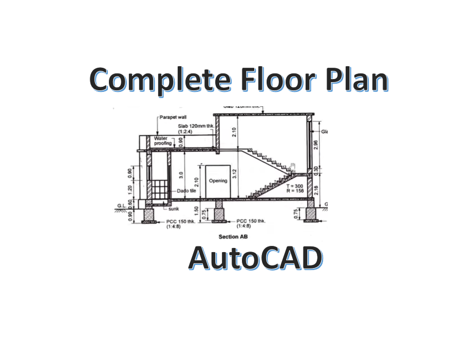AutoCAD Floor Plan | Elevation | Section | 3D Model